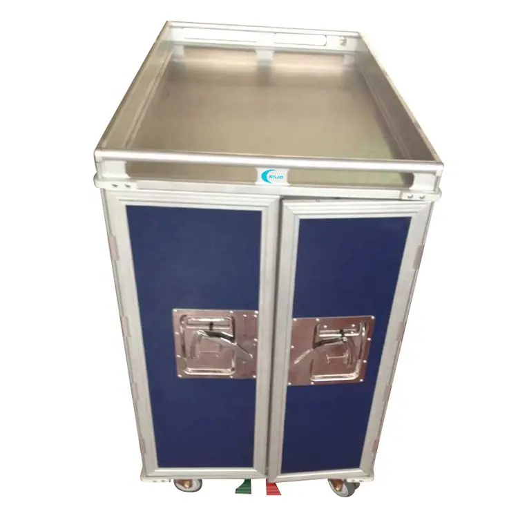 Airline Aircraft Aluminum Coffee Trolley Cart for Airport Bus Station ...