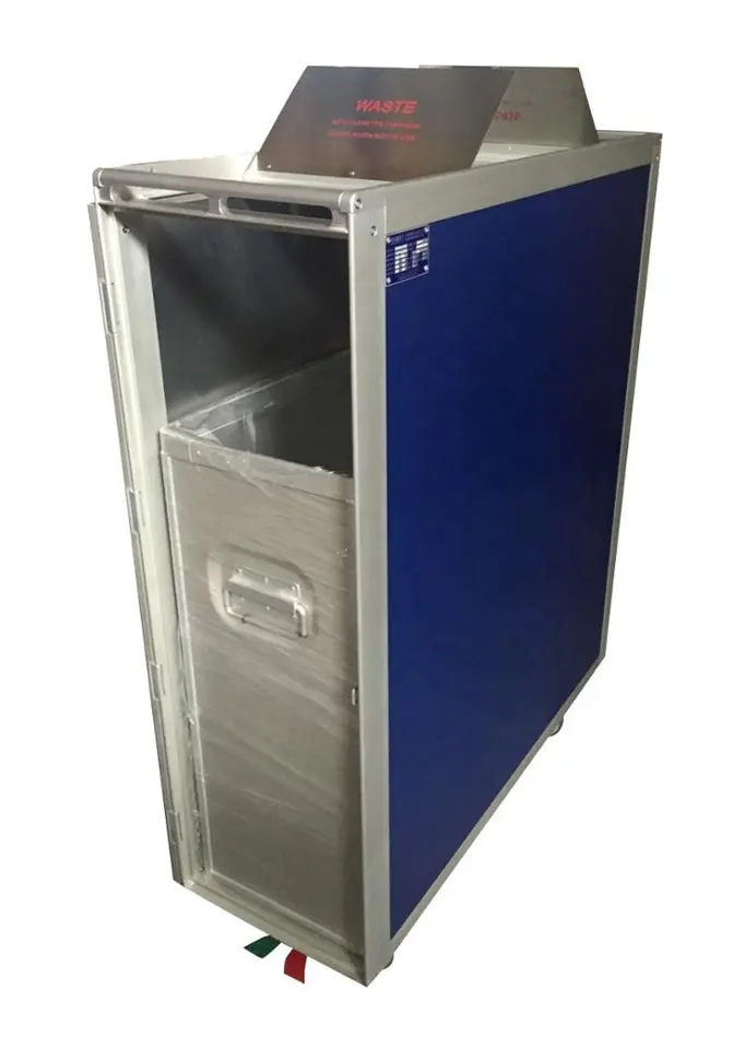 Full Size Rubbish Cart Garbage Trolley for Inflight Airline Aircraft ...